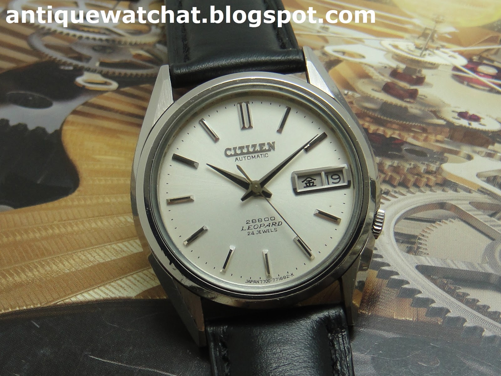 Antique Watch Bar: CITIZEN LEOPARD 28800 24 JEWELS AUTOMATIC CTZ213 (SOLD)