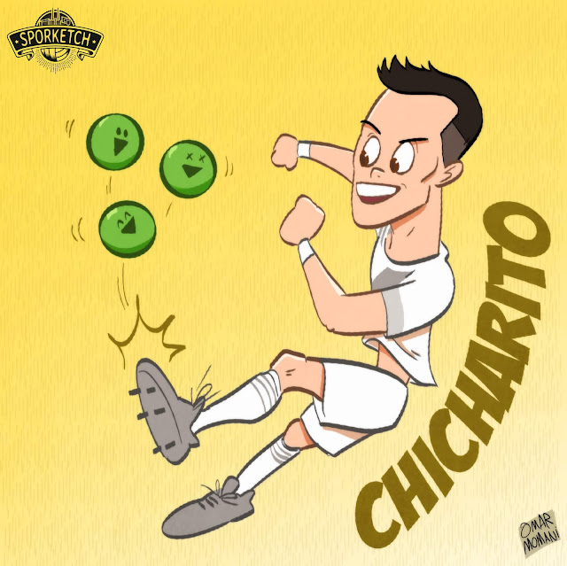 Omar Momani cartoons: javier hernandez balcazar chicharito