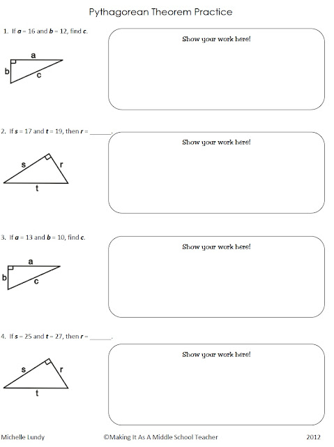 Classroom Freebies Too: How About Some Pythagorean Practice for ...