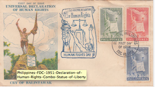 Philippine Republic Stamps : 1951 Universal Declaration of Human Rights