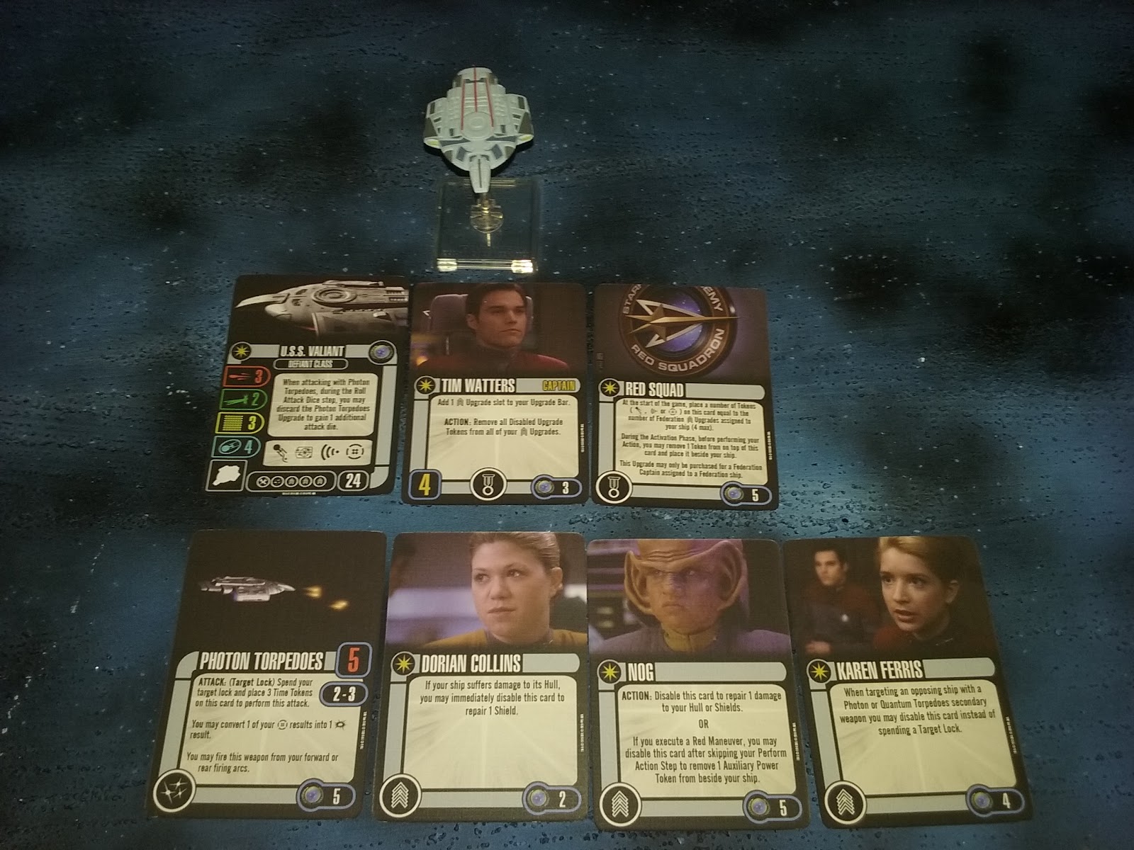 Star Trek Attack Wing USS Valiant ship build