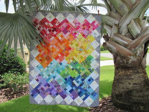 Flourishing Palms: Scrap Snap Quilt