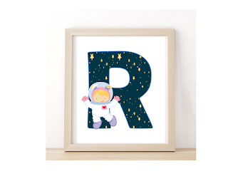 Kits imprimibles gratis : Abecedario Astronauta