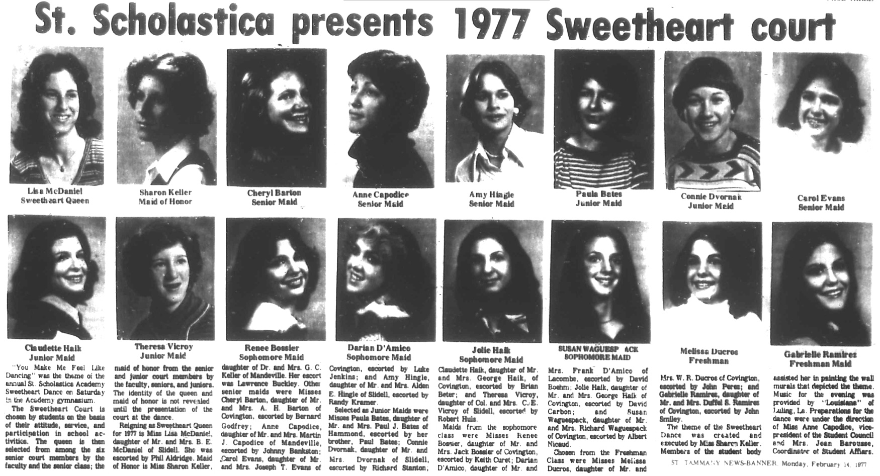 Tammany Family: SSA Sweetheart Court - 1977