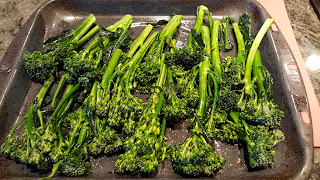 The Gourmet Diabetic: Roasted Broccolette