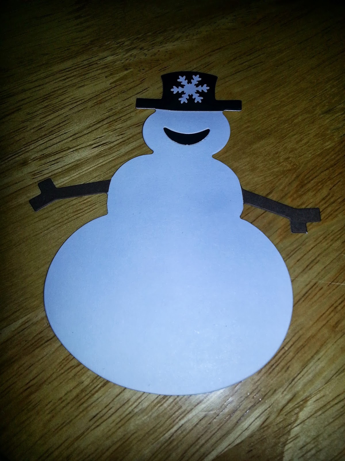 kimmie's craft corner: Snowman Die Cut