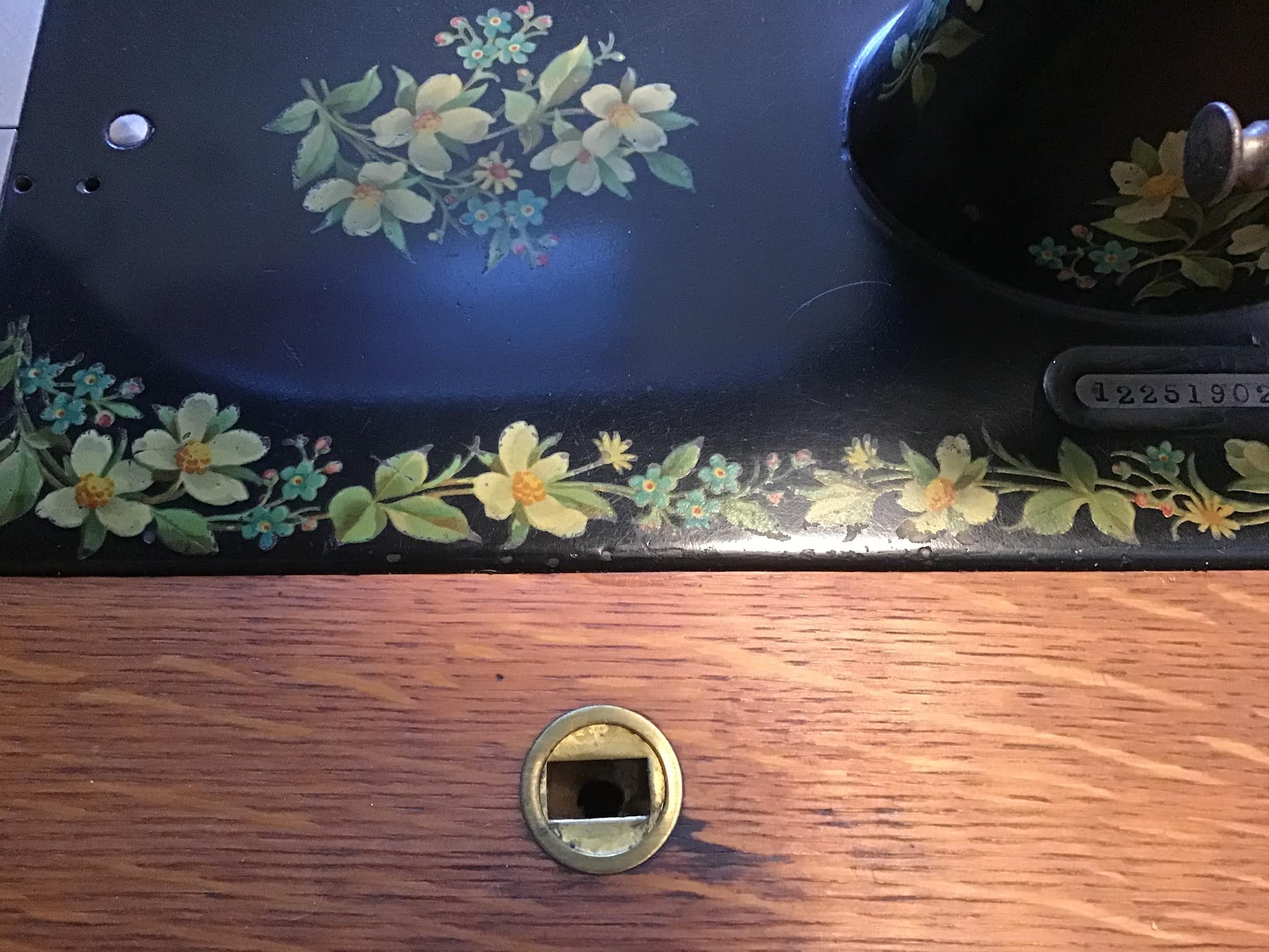 Selby Sewing Machines: 1894 Singer 27 with Dogwood Decals