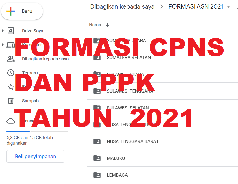 Link Download Formasi CPNS dan PPPK 2021 Seluruh Kabupaten/provinsi Indonesia - Modul Ajar ...