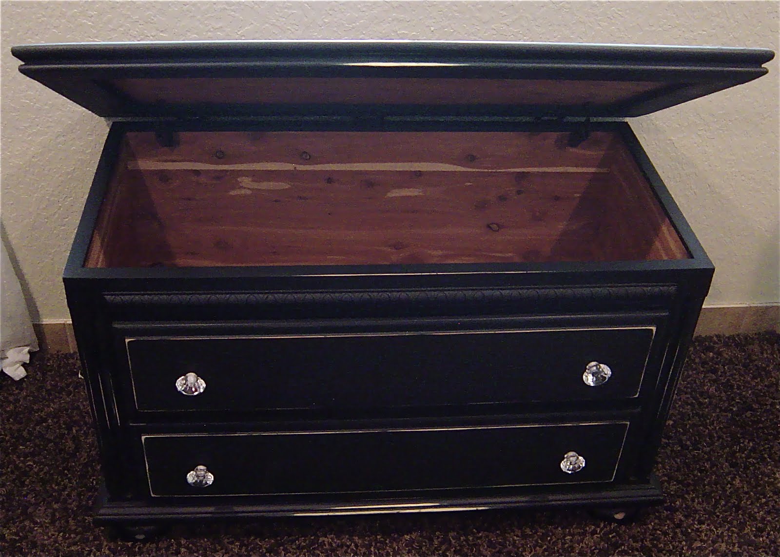 The Backyard Boutique by Five to Nine Furnishings: Black Distressed Toy Box