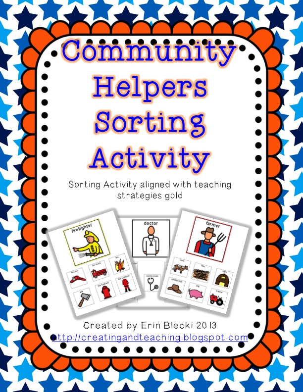 Community Helpers Sorting {Freebie} | creating & teaching