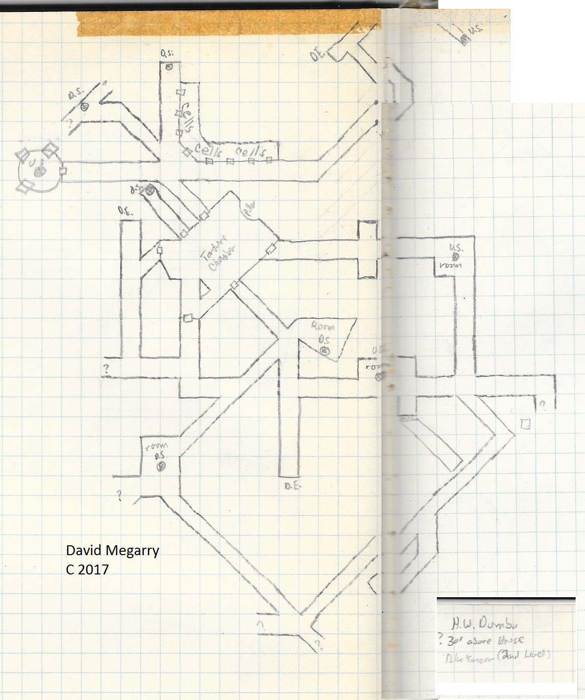 Hidden in Shadows: The Oldest Dungeon Maps in D&D History