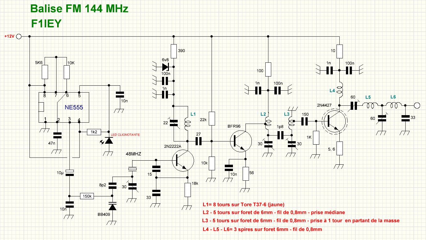 Balise 144 MHZ - FM - 300mW - Atelier Radio - F1IEY