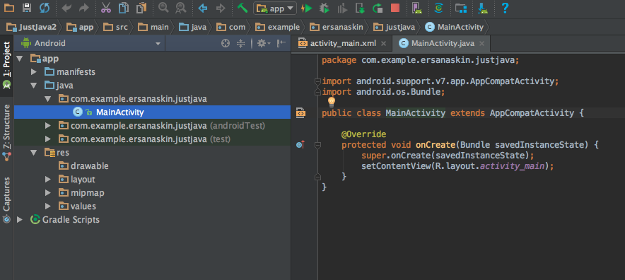 Android Programlama Günlüğüm: Android Studio içinde MainActivity.java ...