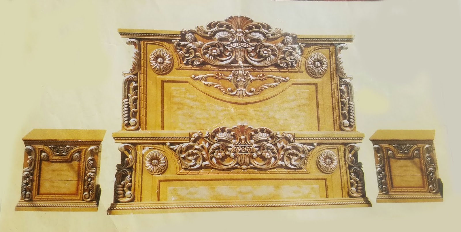 Modern Chinioti Bed Set Designs in Catalogue Collection - Peshawar ...