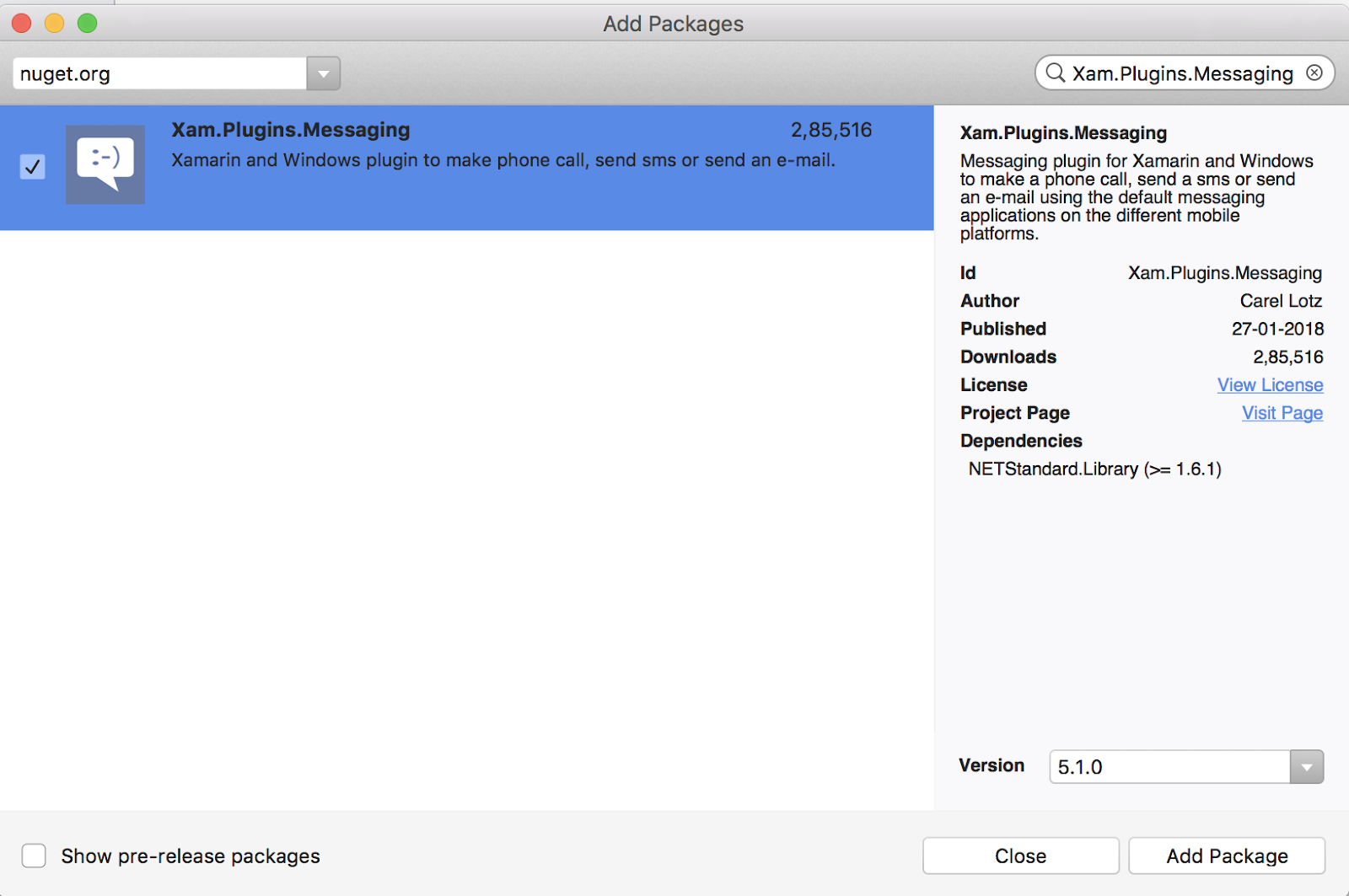 After That Add Packages Windows Will Open Search For Xampluginsmessaging And Click On Add