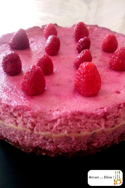 Cheesecake aux framboises