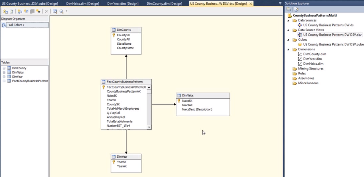 Data Warehouse / BI - US County Business Patterns: Building a Cube - US ...