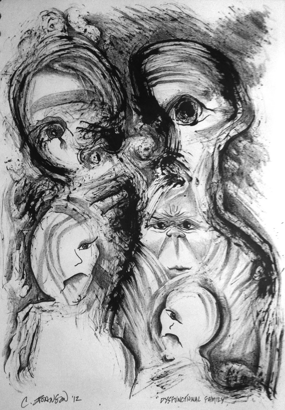 Charlie Johnson - "The Arts and Other Things": Two More Drawings