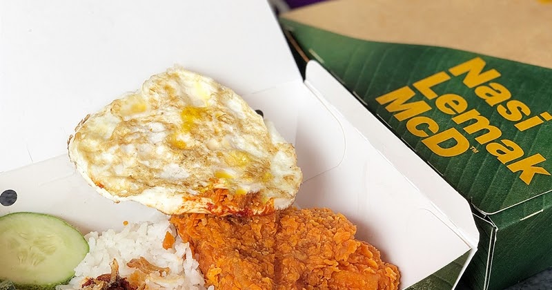 Kalori Nasi Lemak Ayam Mcd