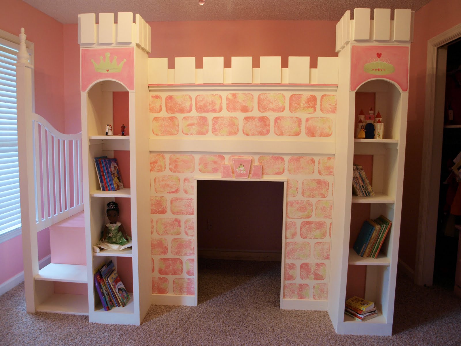 Stare if you must..........: Finished Castle Loft Bed