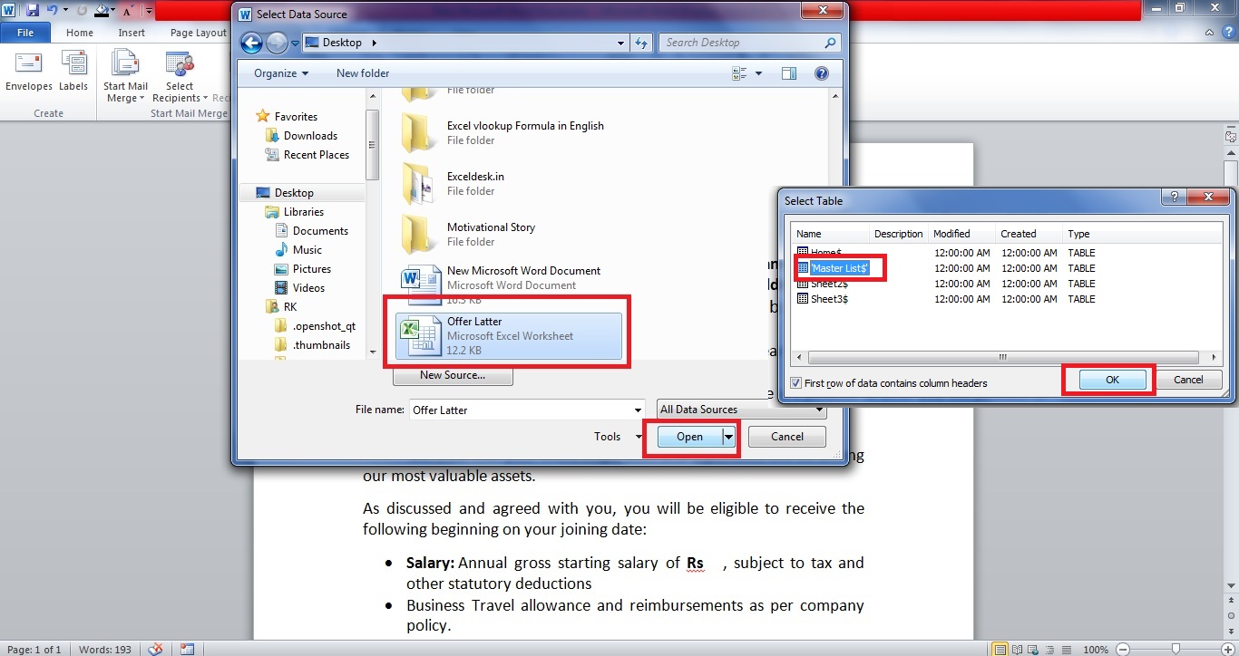 How To Mail Merge Labels From Excel To Word 2013 Video Desktophopde How To Mail Merge Labels From Excel To Word 2013 Video Desktophopde