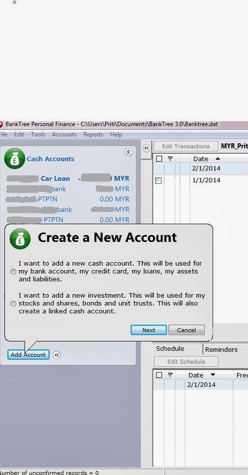 AceMoney Vs BankTree - Brocade Blue