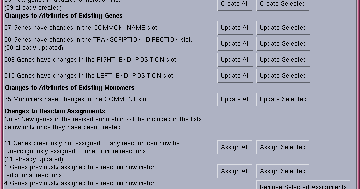 BioCyc and Pathway Tools Blog: Bulk Updates to Your PGDB