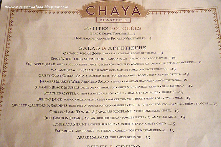 Chaya Brasserie - Beverly Hills - Vegas and Food