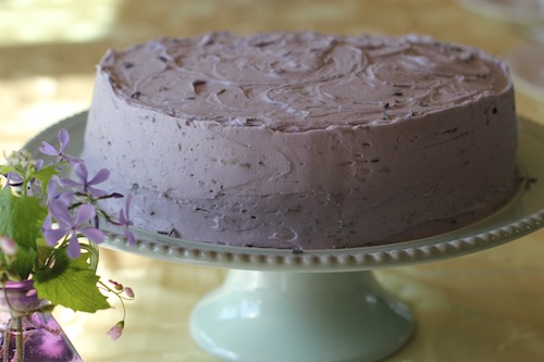 Chocolate Lavender Cake with Lavender Buttercream Frosting - Cooking ...