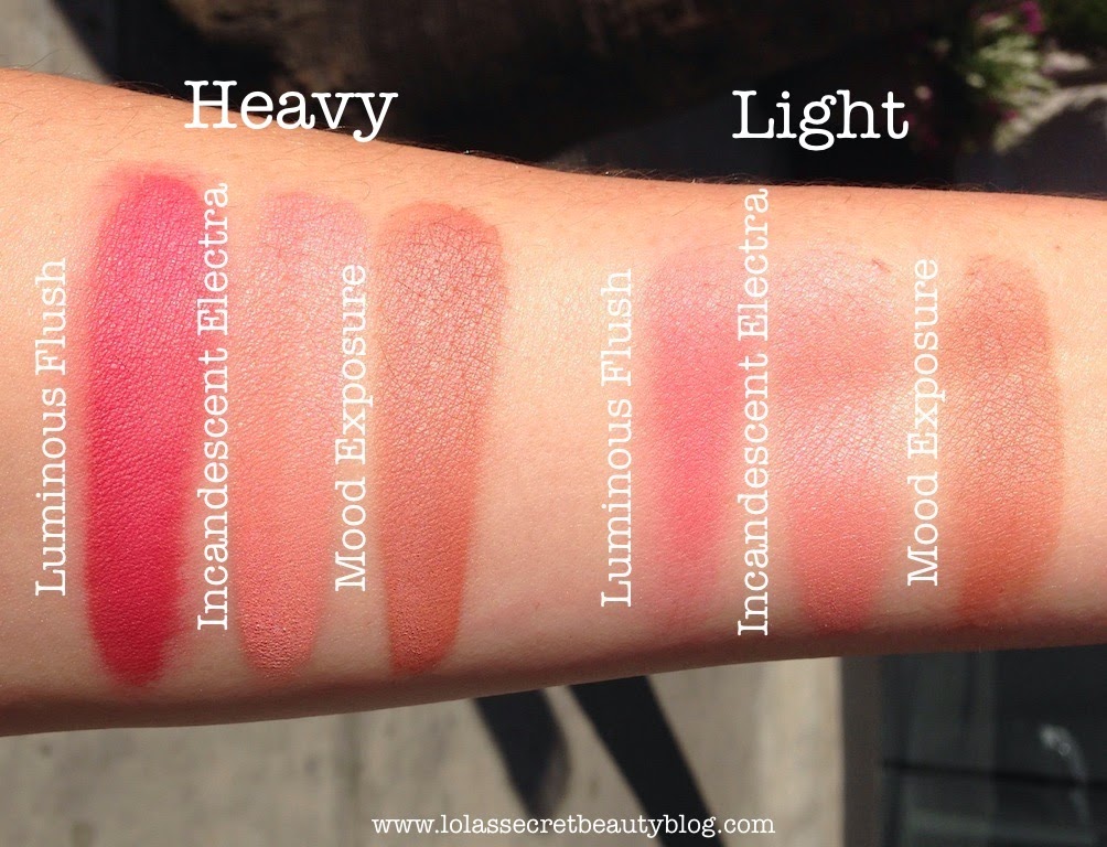 Lolas Secret Beauty Blog Hourglass Ambient Lighting Blush Palette Swatches