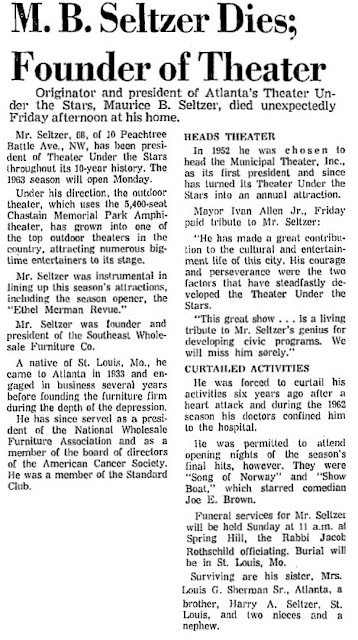 VINTAGE THEATRE CATALOGS: CHRIS MANOS, CHASTAIN PARK, AND ATLANTA'S ...