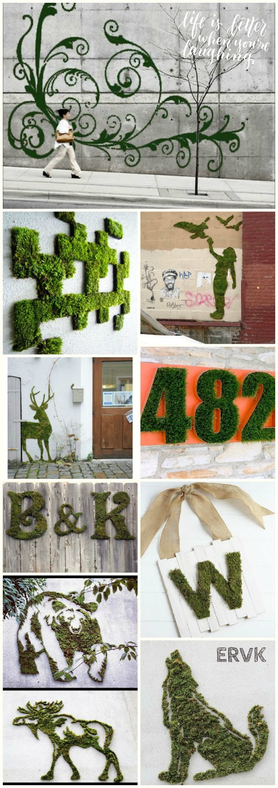 El Rincón Vintage de Karmela: Graffitis de musgo, o como llevar el arte ...