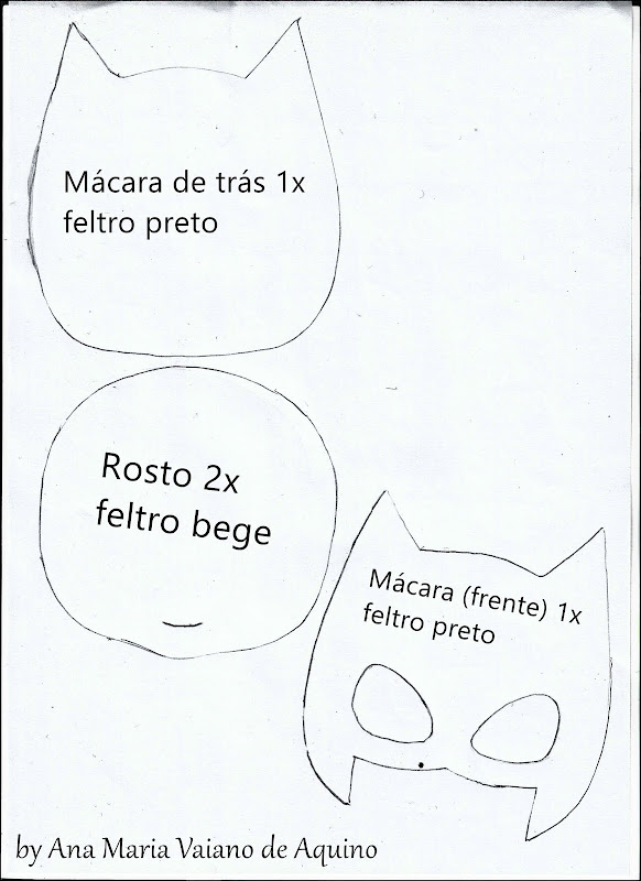 Artesanato para todos: Boneco Batman em Feltro com Molde