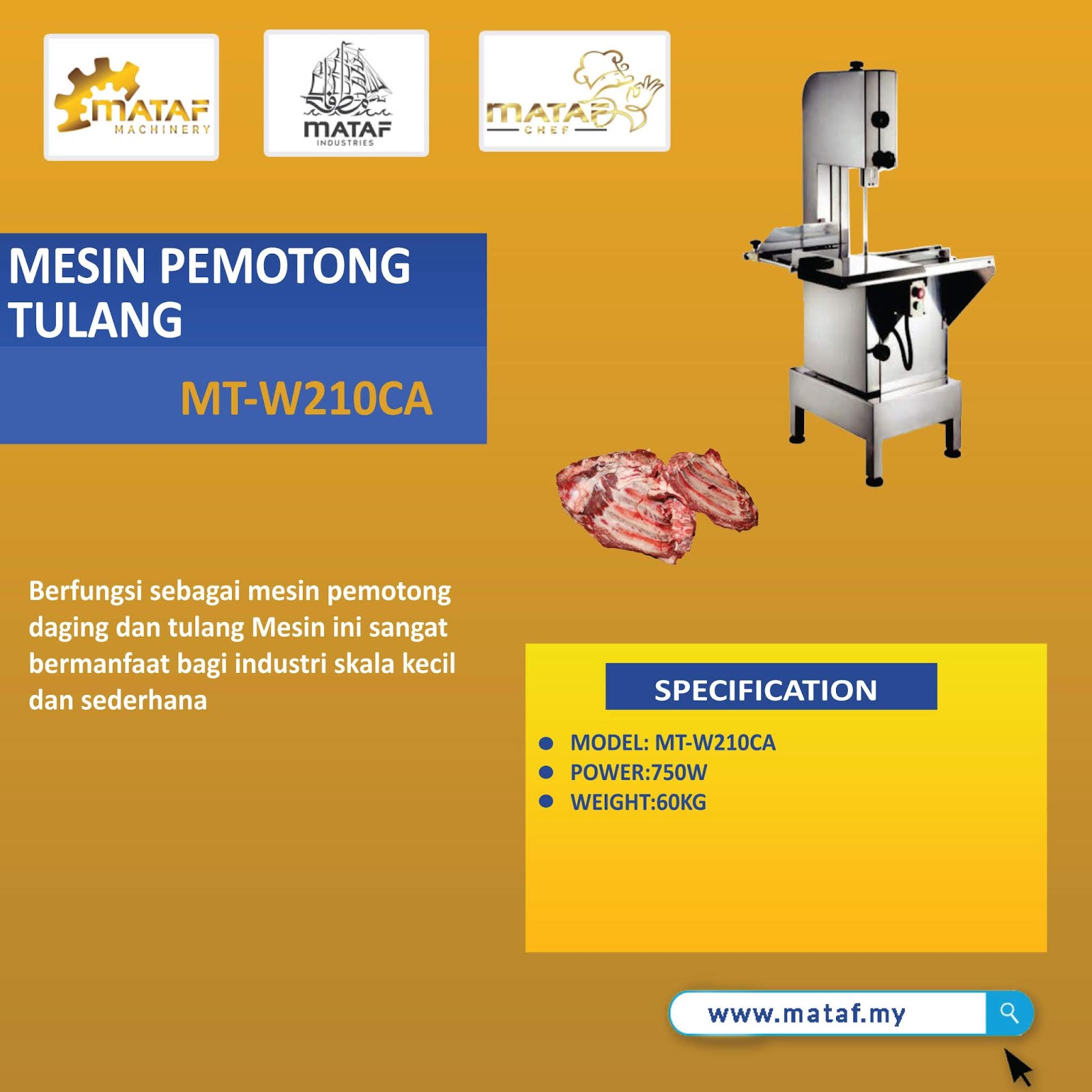 Mesin Potong Daging Tulang Bone Saw