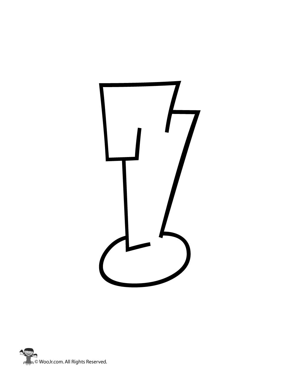 Bubble Letters Exclamation Point - Birthday Letter