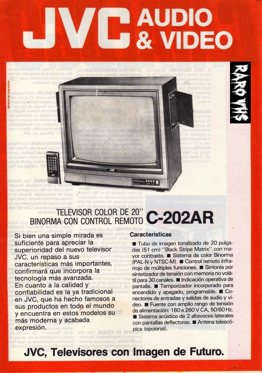 JVC TV Color De 20" (Enero De 1988) - RaroVHS – El Archivo Del Cine ...
