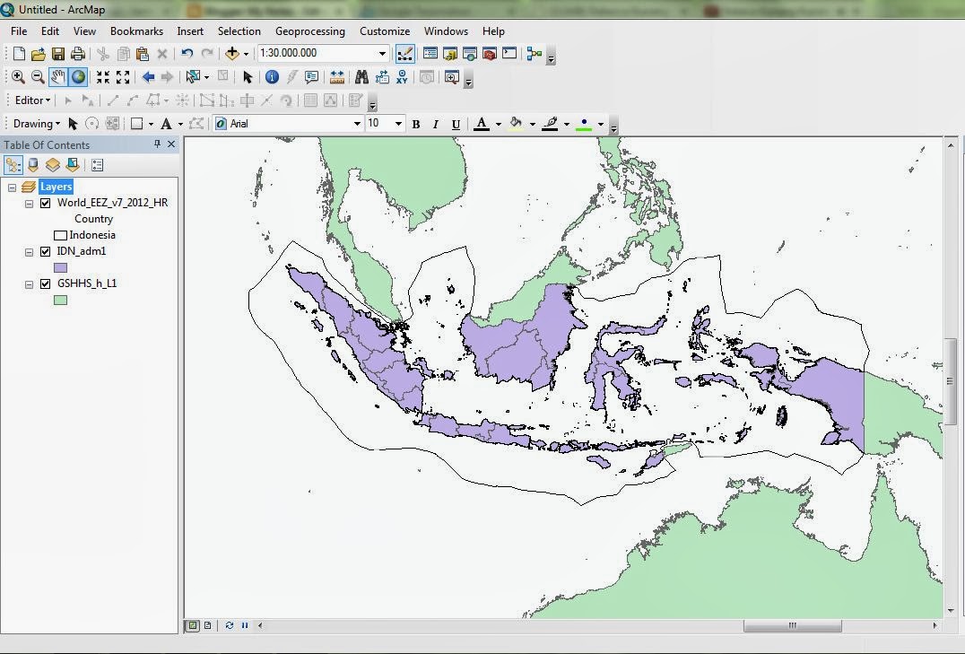 ArcGIS for Ocean : How to Make Base Map in ArcMap (Part 2) ~ My Notes