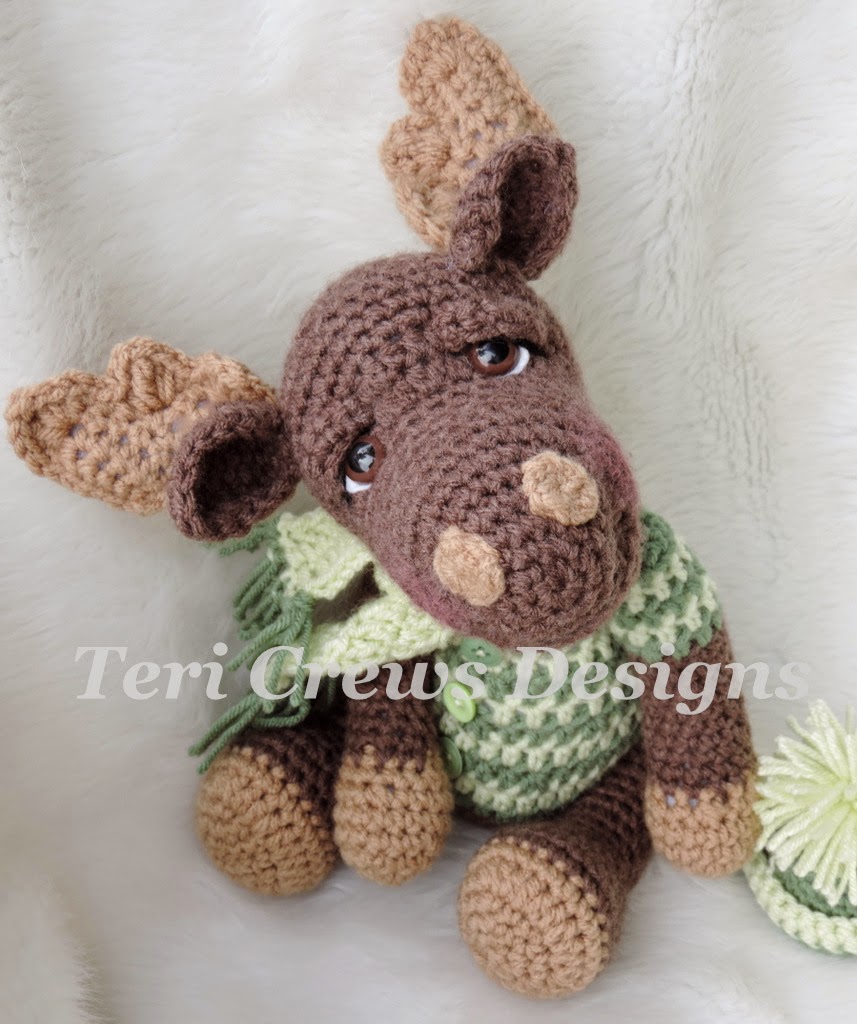 Teri's Blog: New Simply Cute Moose Crochet Pattern