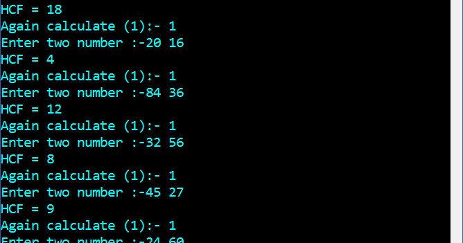 Program In C And C To Find Hcf Of Two Numbers Using Prime Factorization Method