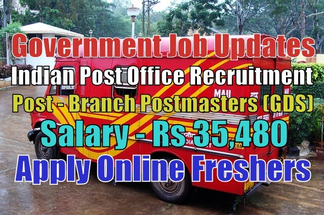 Indian Post Office Recruitment 2020 for 2021 Branch Postmasters Apply ...