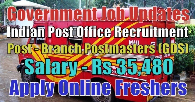 Indian Post Office Recruitment 2020 for 919 GDS | Branch Postmasters ...