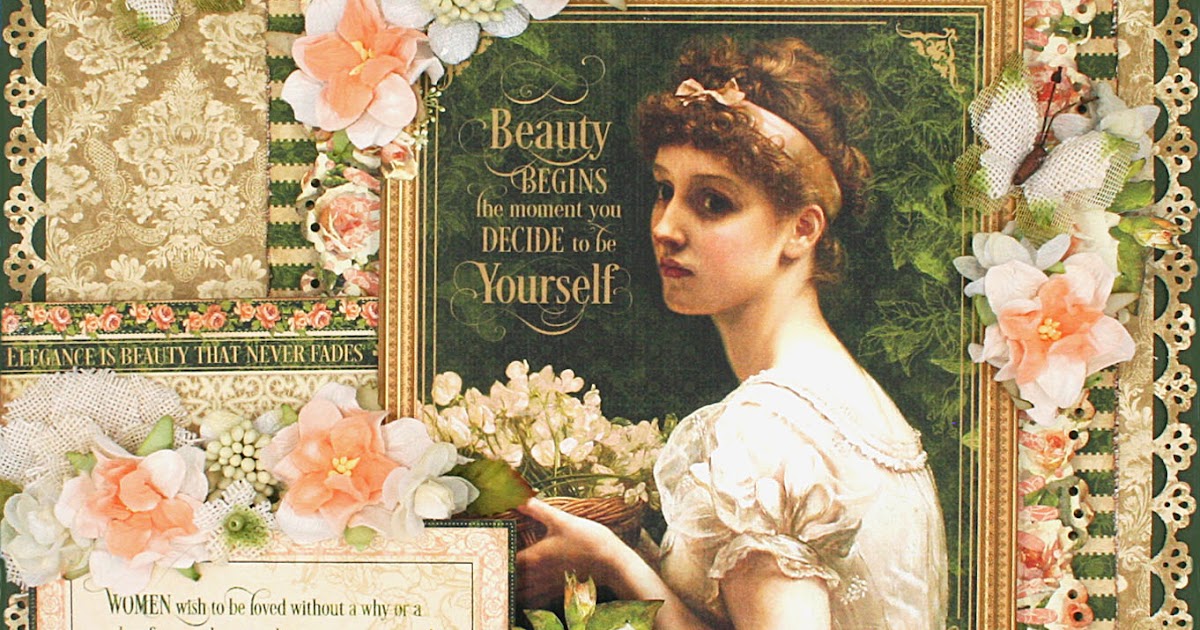 Scrap, Travel, and Bark!: Beauty Layout Portrait of a Lady