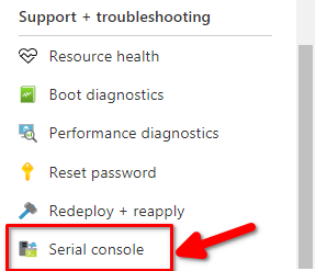 Azure: Serial Console | SYSADMIT