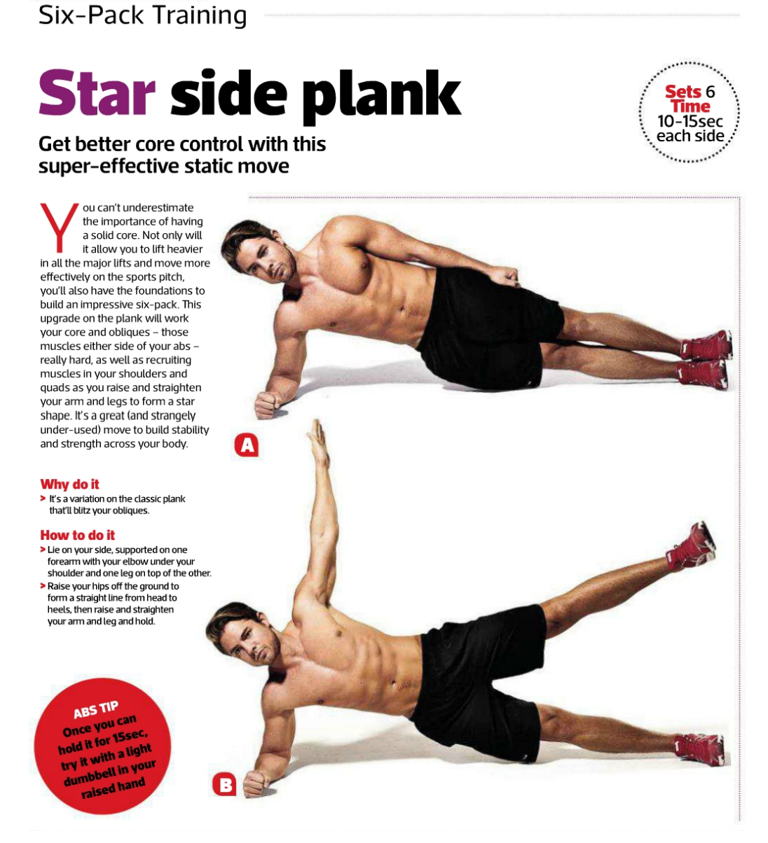 August 2013 | Plank Exercises Routine | Plank Variations