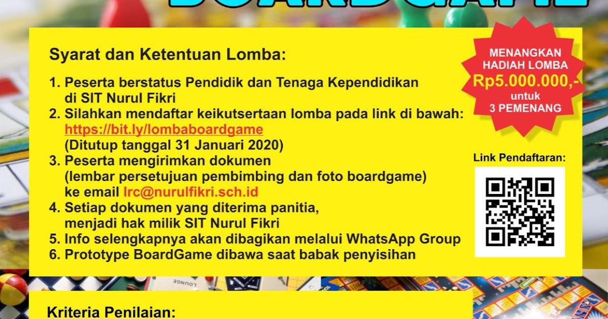Contoh Lomba Inovasi Media Pembelajaran Boardgame