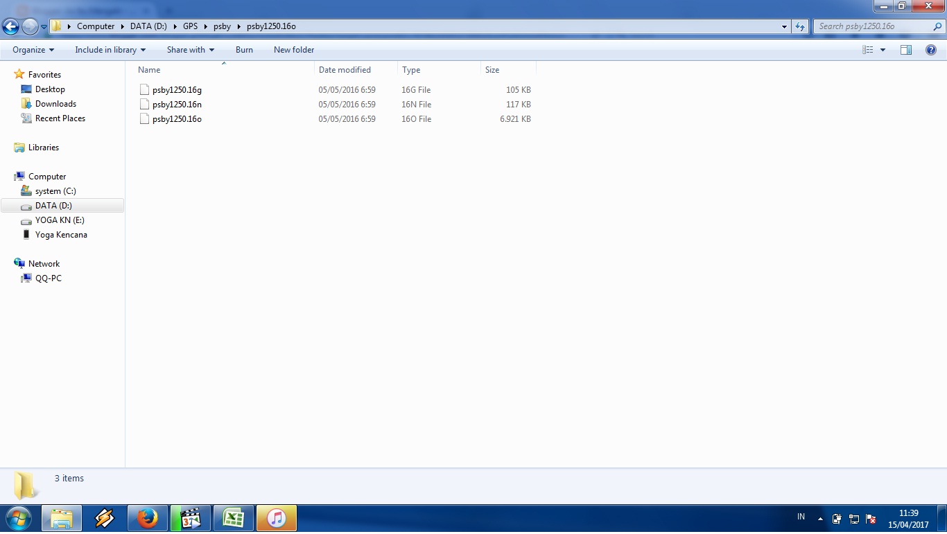 Aplikasi untuk mereview data Rinex ~ Air Itu Mengalir