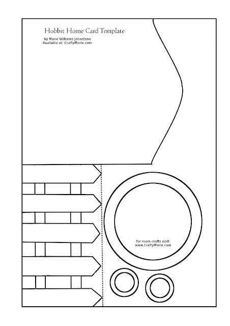 Hobbit Gingerbread House Template