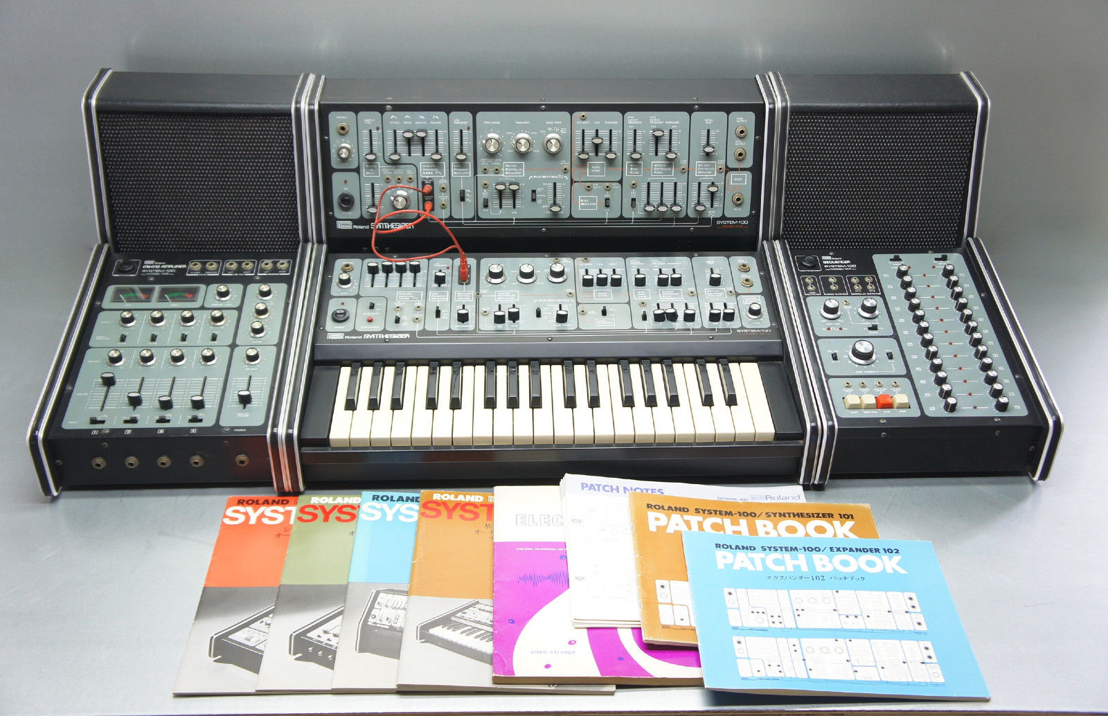 MATRIXSYNTH: Roland System-100 Full with Original Manuals and Patch Books