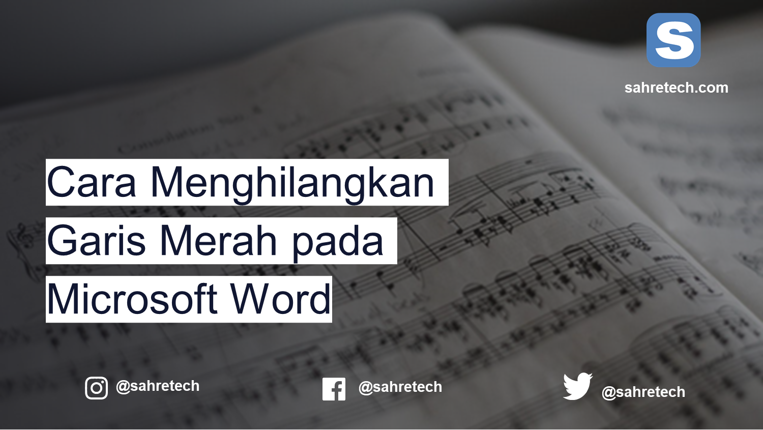Cara Menghilangkan Garis Merah pada Microsoft Word - Sahretech