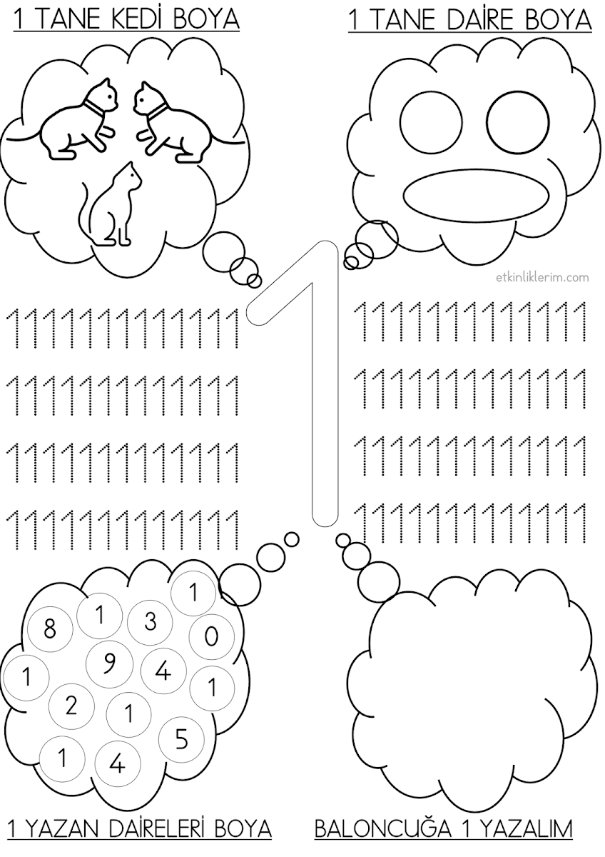 4 Rakamı Baloncuklu Etkinlik – Etkinliklerim.com